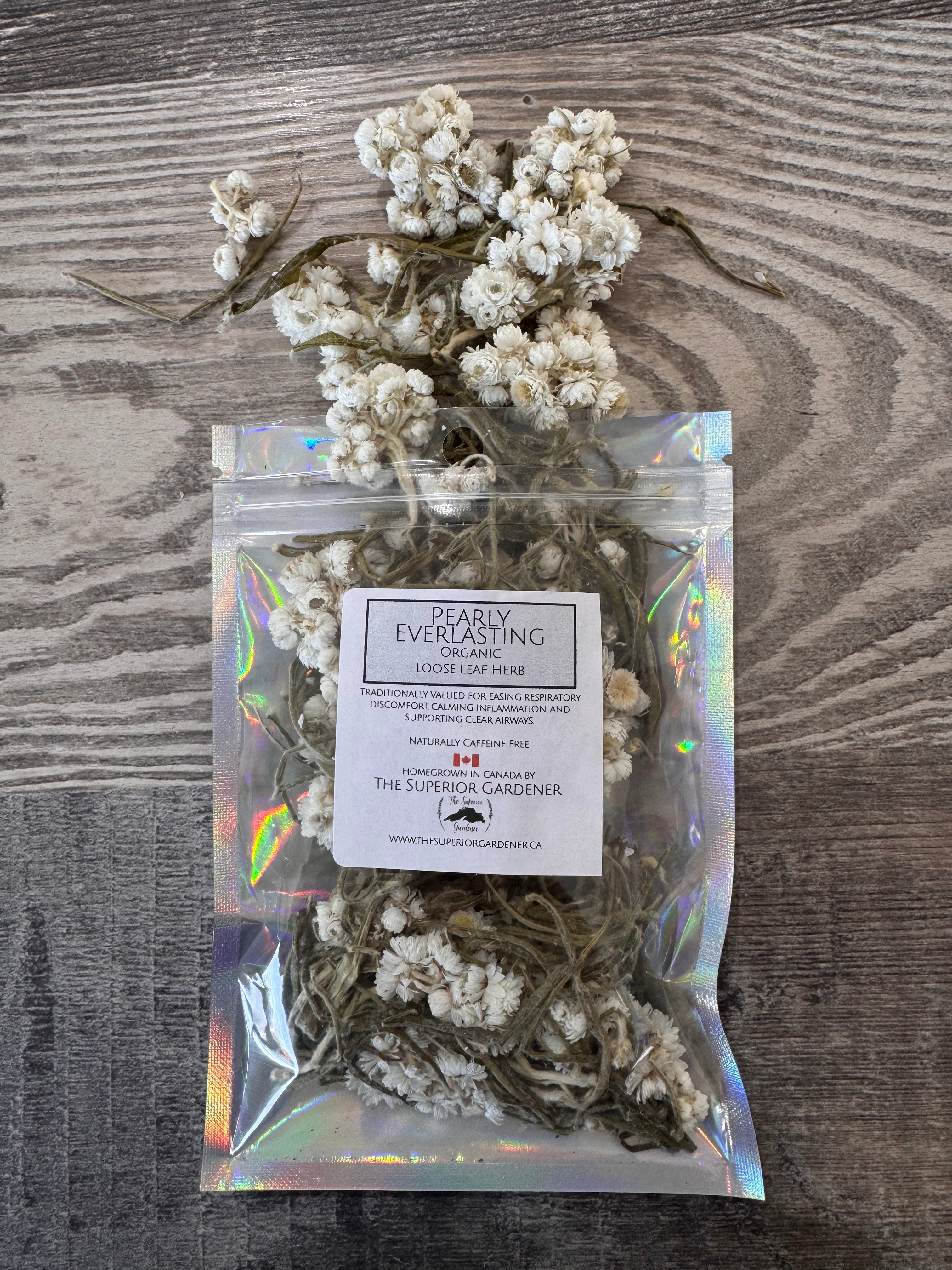 LOOSE LEAF HERBS | Pearly Everlasting – The Superior Gardener